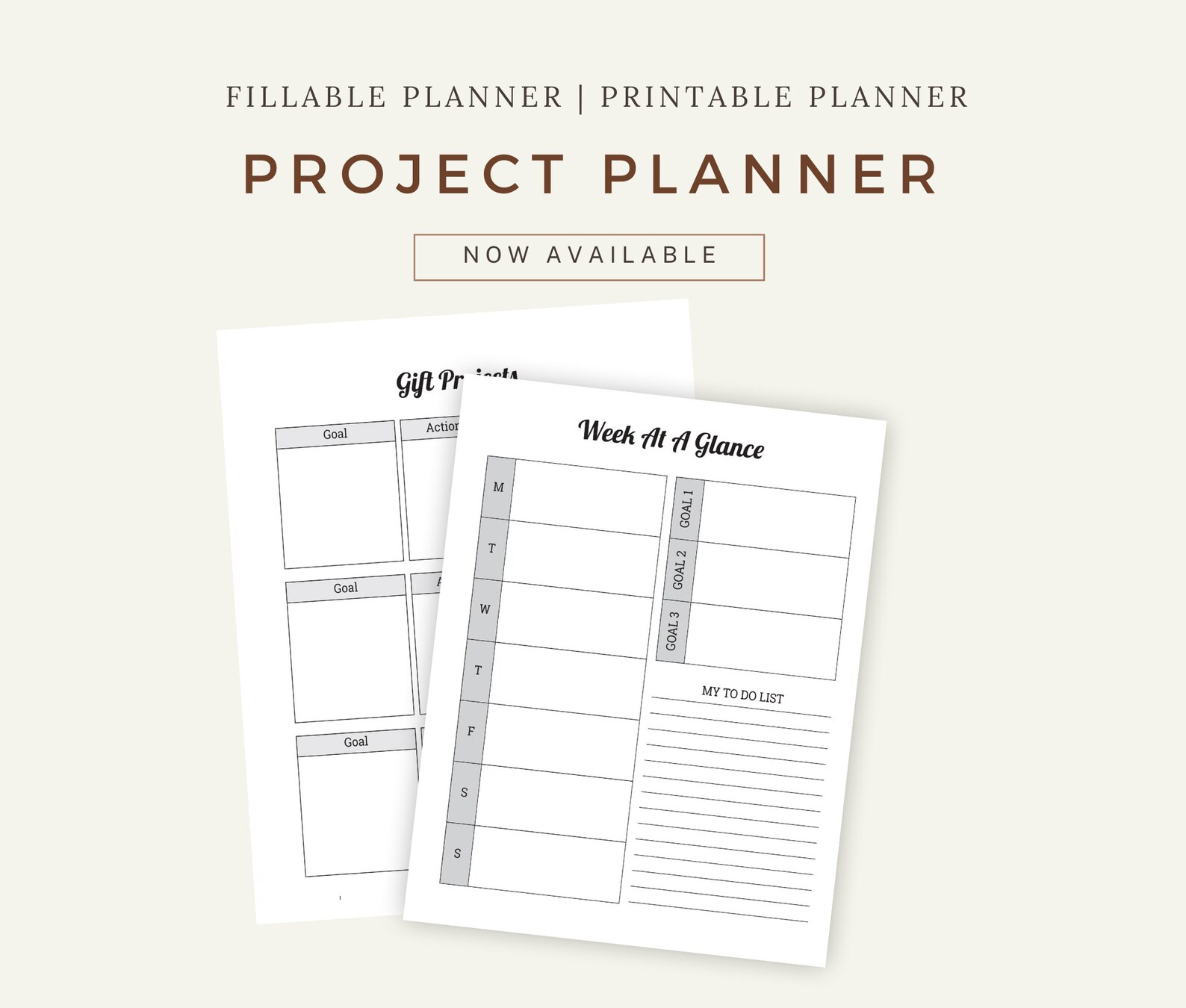 Project Planner Printable Productivity Planner Pages Work Planner Kit ...
