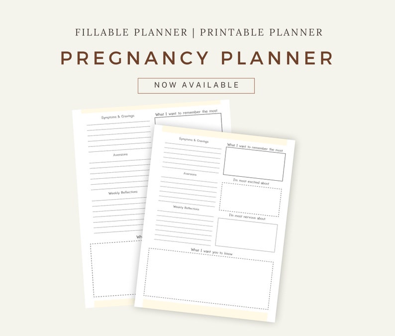 The Ultimate Pregnancy Journal, Printable Pregnancy Journal, Pregnancy ...