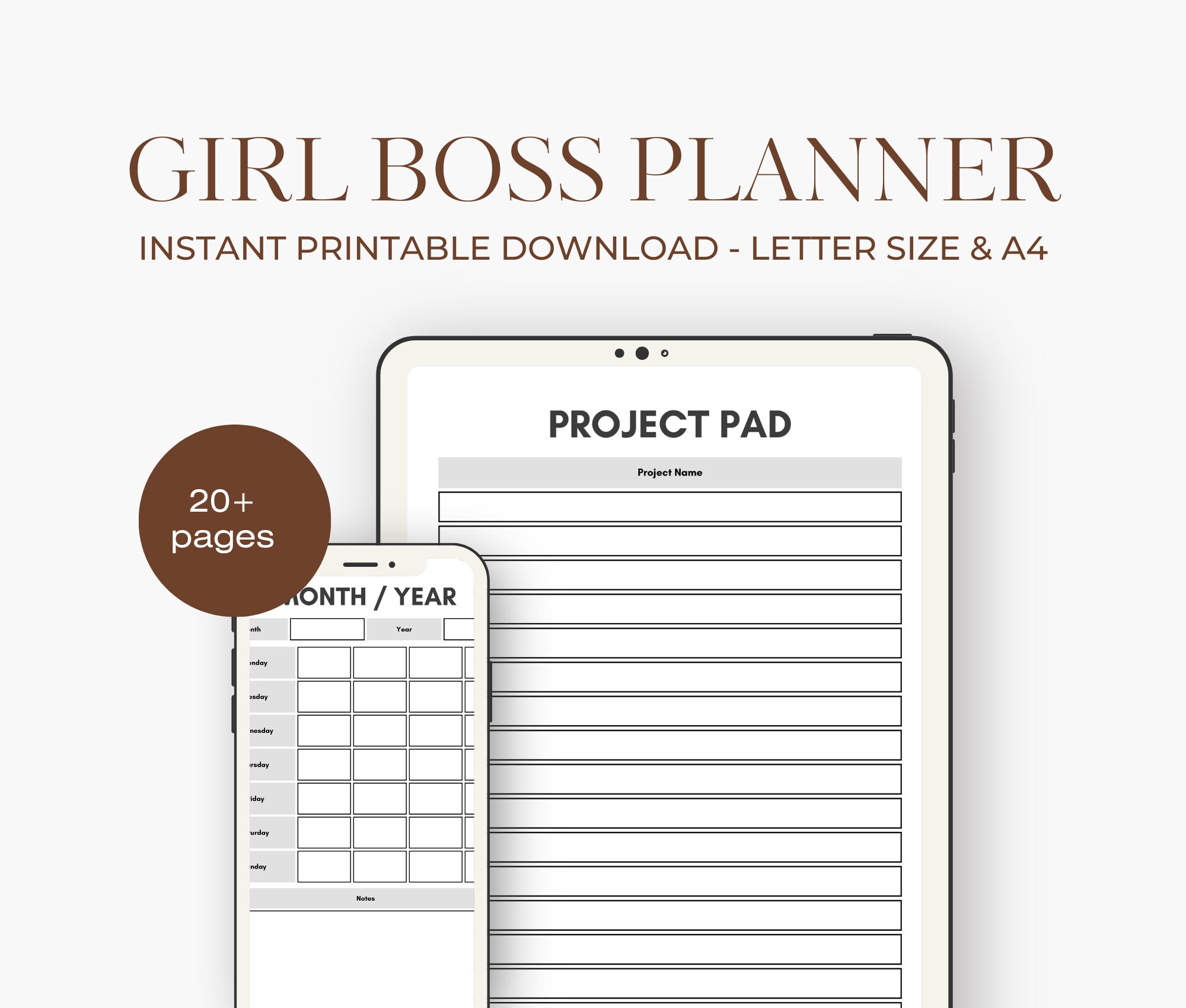 Boss Babe Planner Girl Boss Planner Ultimate Life Planner Bundle Self ...