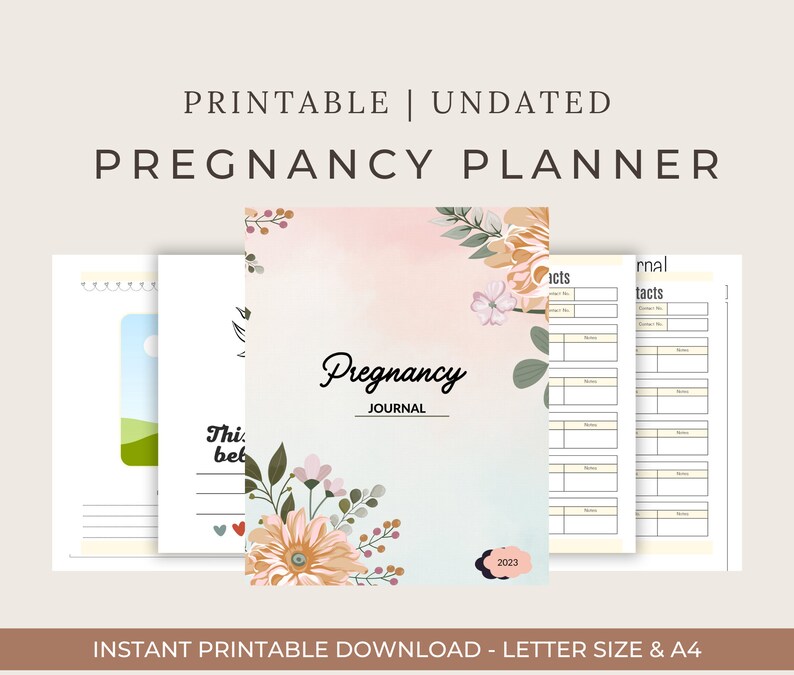 The Ultimate Pregnancy Journal, Printable Pregnancy Journal, Pregnancy ...