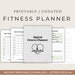 Fitness Planner, Weight Loss Tracker, BUNDLE, Workout Planner Fitness ...