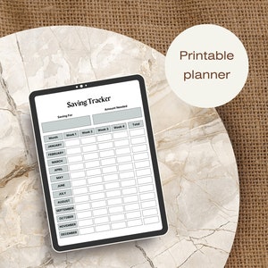 Financial Planner Printable Budget Planner Finance Savings Tracker ...