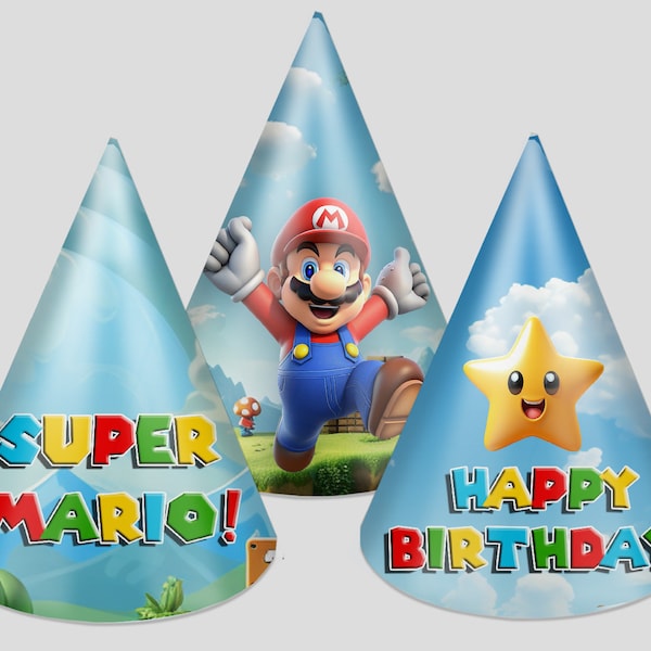 Printable Mario Hat - Etsy