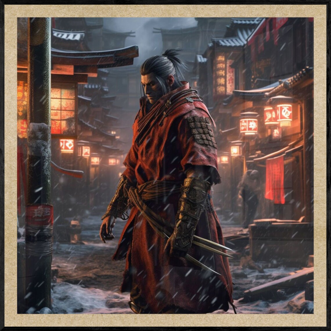 Cyberpunk Shadows: Sekiro-inspired Cyberpunk Wallpaper and Aesthetic ...
