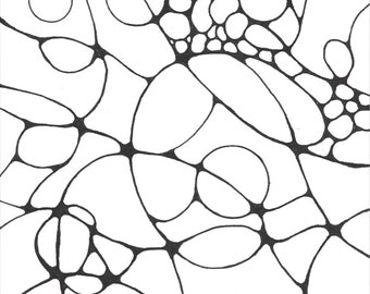 Abstract Printable Coloring Pages Set of 3 Hand Drawn Printable ...
