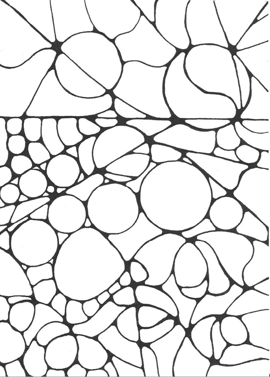 Neurographic Circles Coloring Page - Etsy