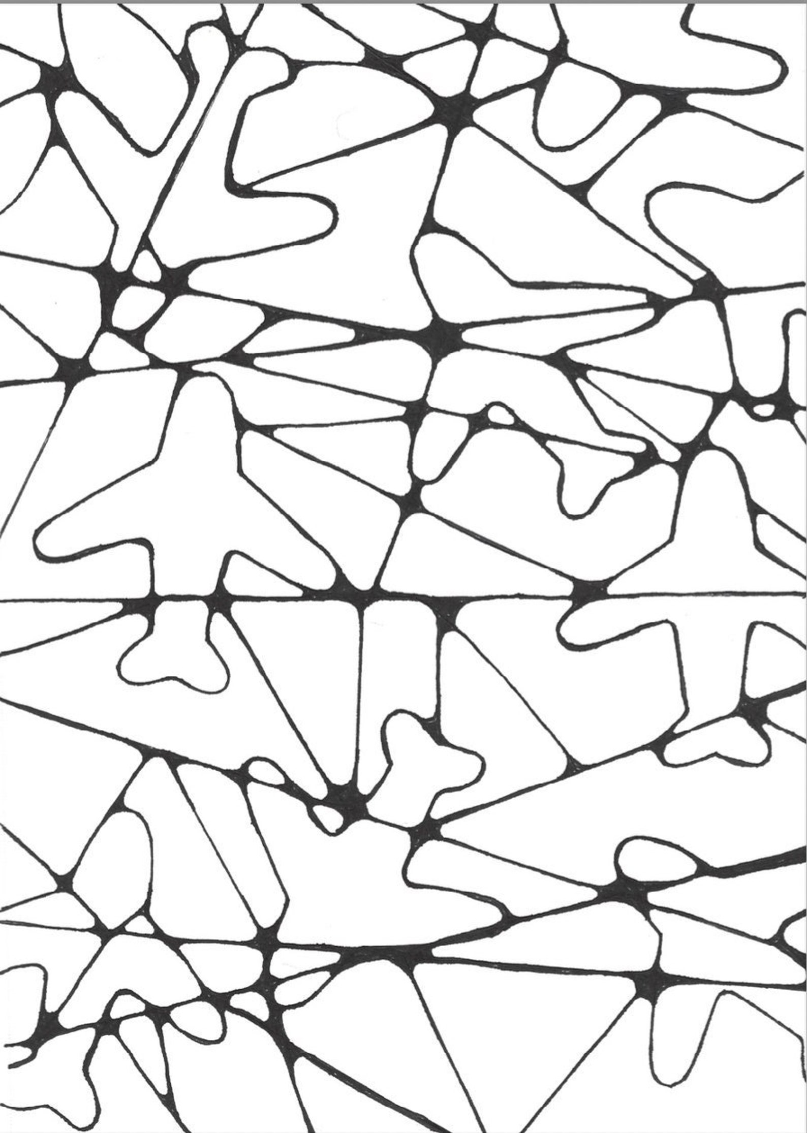 Planes Neurographic Coloring Page - Etsy