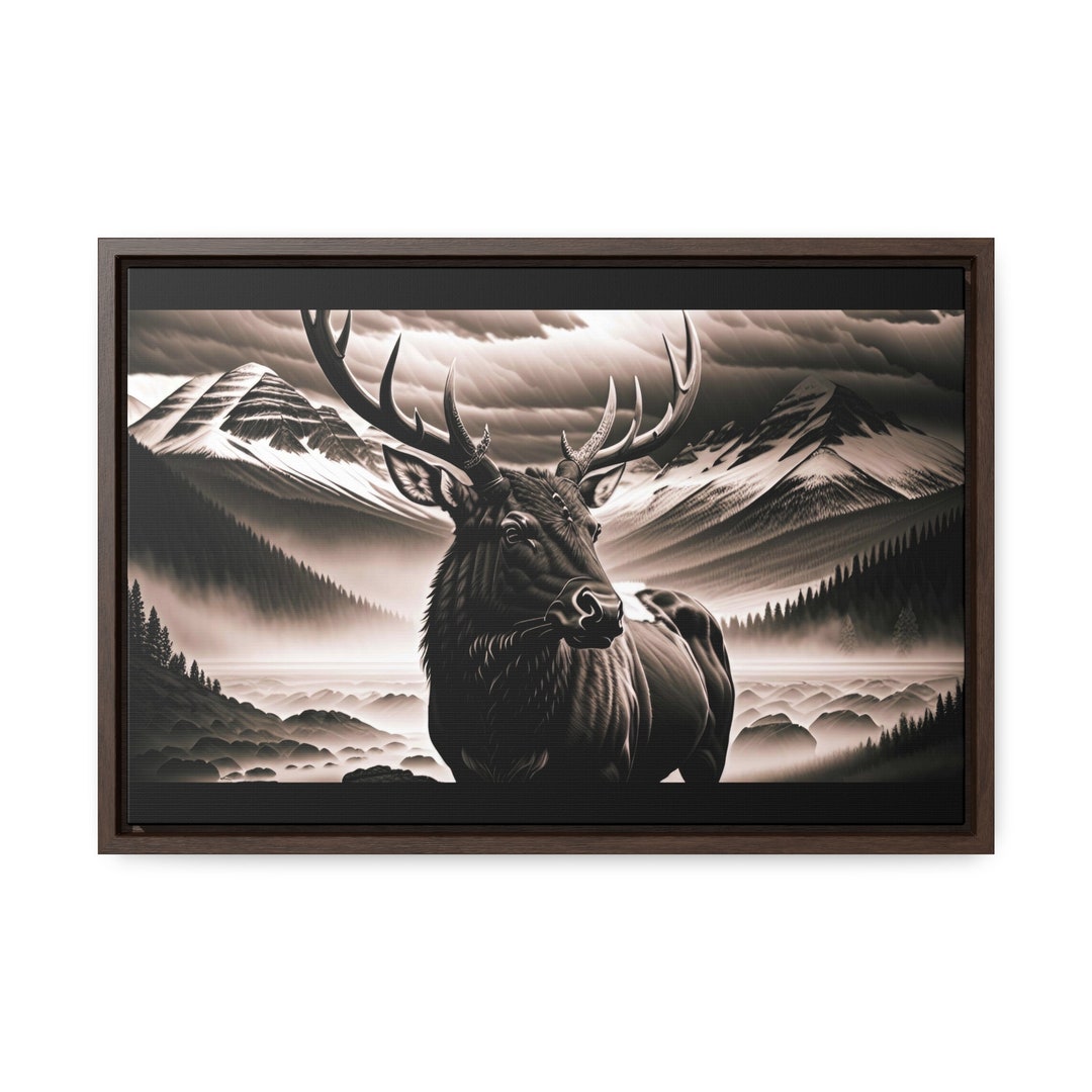 Elk Wall Art for Home, Gift for Hunter, Hunter Gift, Deer Hunter Gift ...