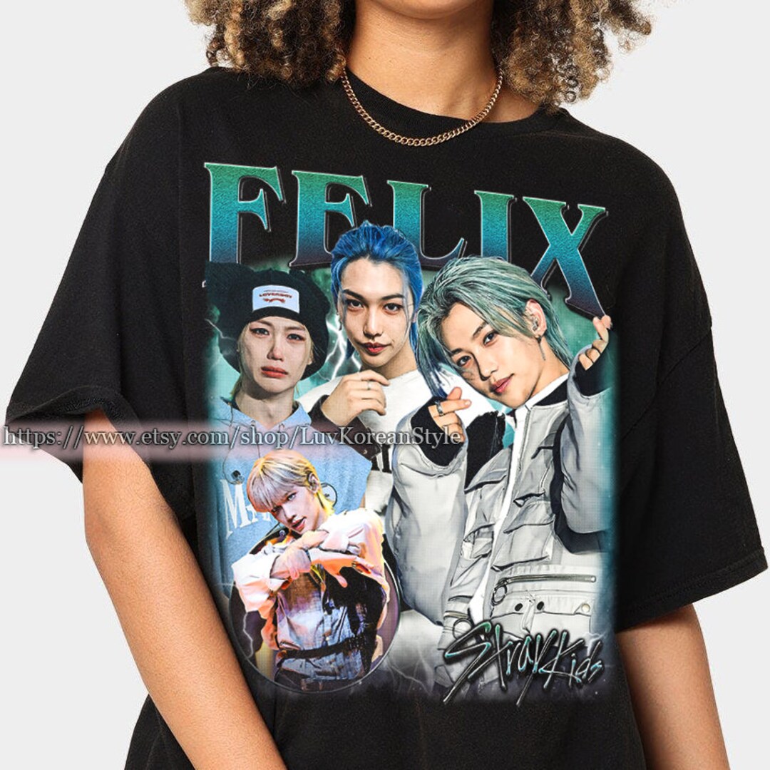 Limited Felix Stray Kids Korean Pop Tshirt Vintage Unisex Shirt - Etsy