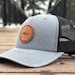 Outdoor Compass Leather Patch Hat Richardson 112 Snapback Laser ...