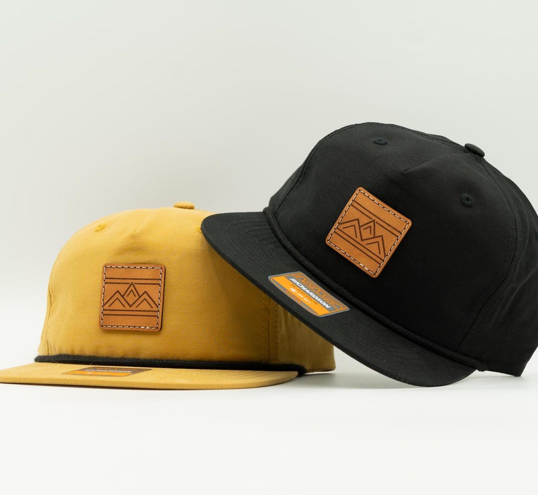 Richardson 256 Rope Hat for Men – Retro Style Leather Patch Snapback ...