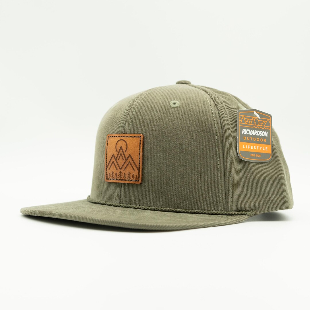 Moonlite Mountain Corduroy Leather Patch Hat – High Profile Richardson 253 Trucker, Adventure ...