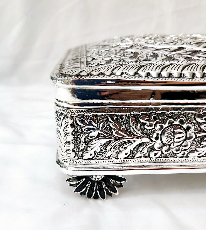 Silver Jewellery Box - Etsy