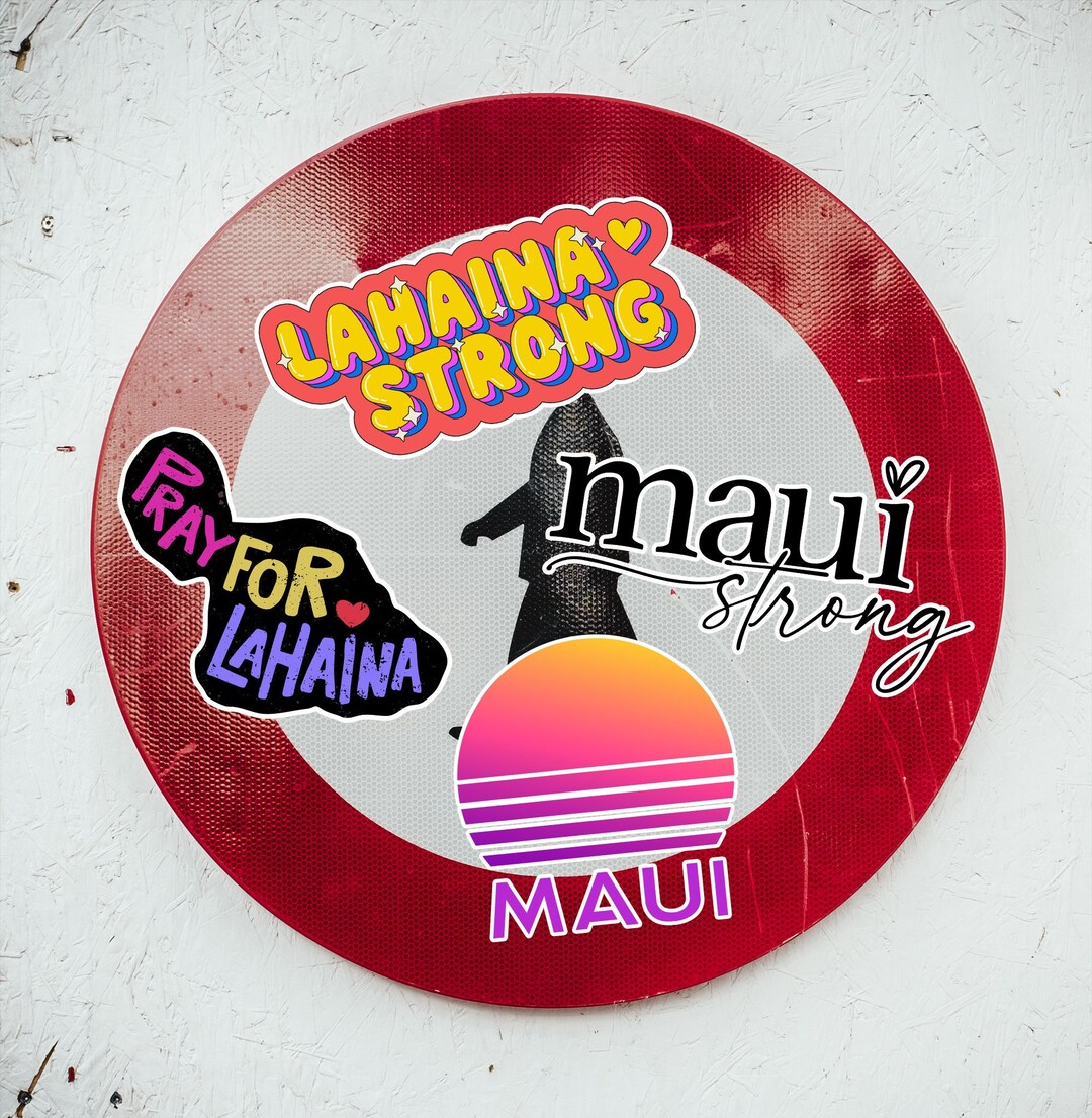 Maui Sticker Sheets, Lahaina Strong, Maui Strong, Pray for Lahaina ...