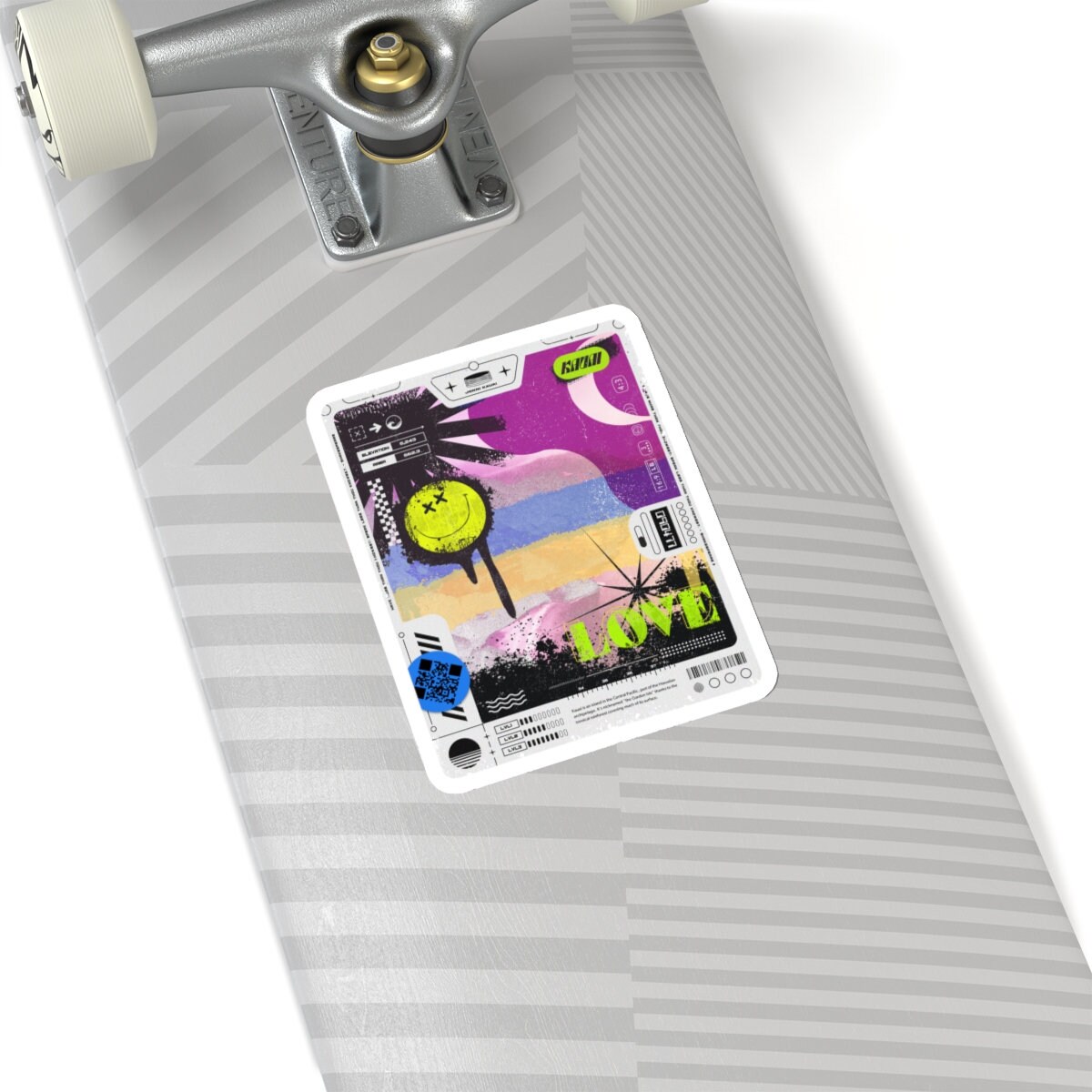 Cyberpunk Vinyl Sticker Astropunk / Futuristic Sticker Love / Kauai ...