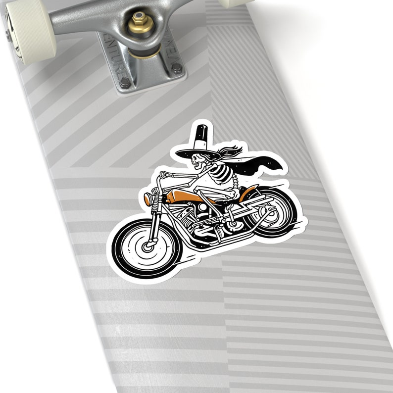 Biker Girl, Witch on a Motorcycle, Motorcycle Sticker, Halloween ...