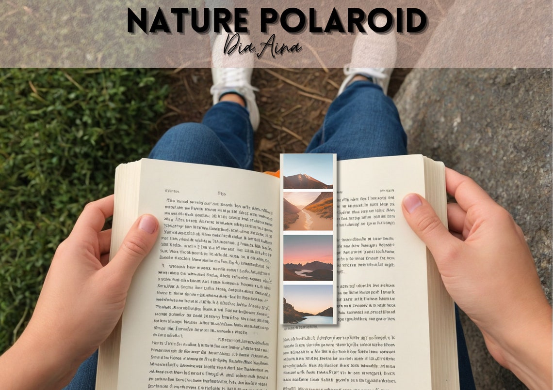 6 Nature Polaroid Printable Bookmarks Digital Download PDF & PNG ...
