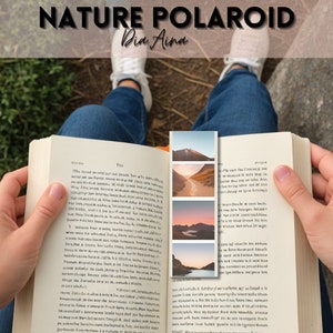 6 Nature Polaroid Printable Bookmarks Digital Download PDF & PNG ...