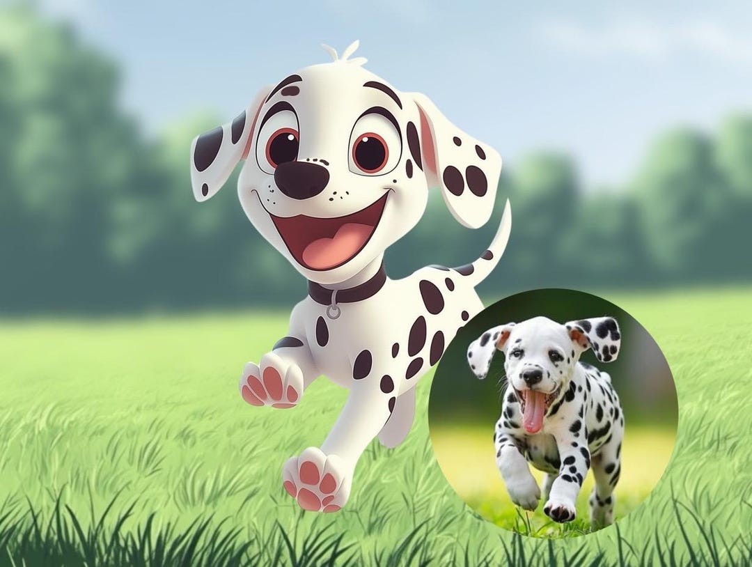 Custom Pet Portrait - Classic 2D Animation Style Portraits for Pets ...