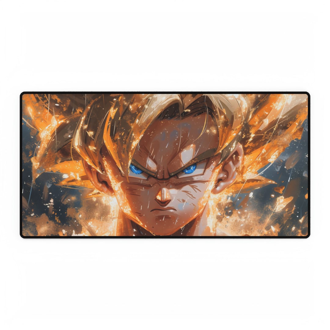 Goku's SS2 Golden Dragon Ball Z Anime Gaming Mouse Mat - Etsy