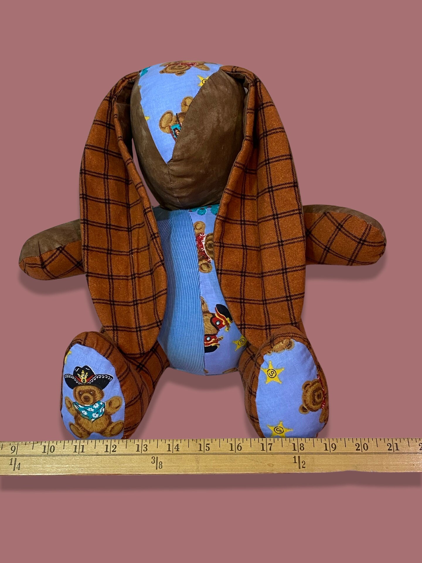 Handmade Vintage Style Stuffed Bunny- Sheriff - Etsy