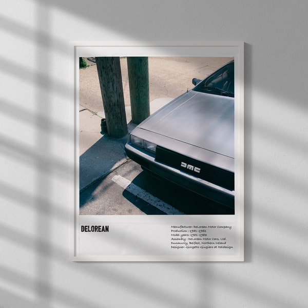 Delorean Auto Print - Etsy