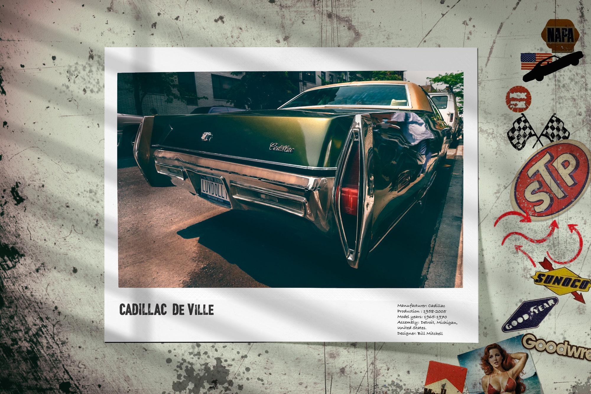 Cadillac De Ville Artwork Photograph - Digital Download - Office and ...