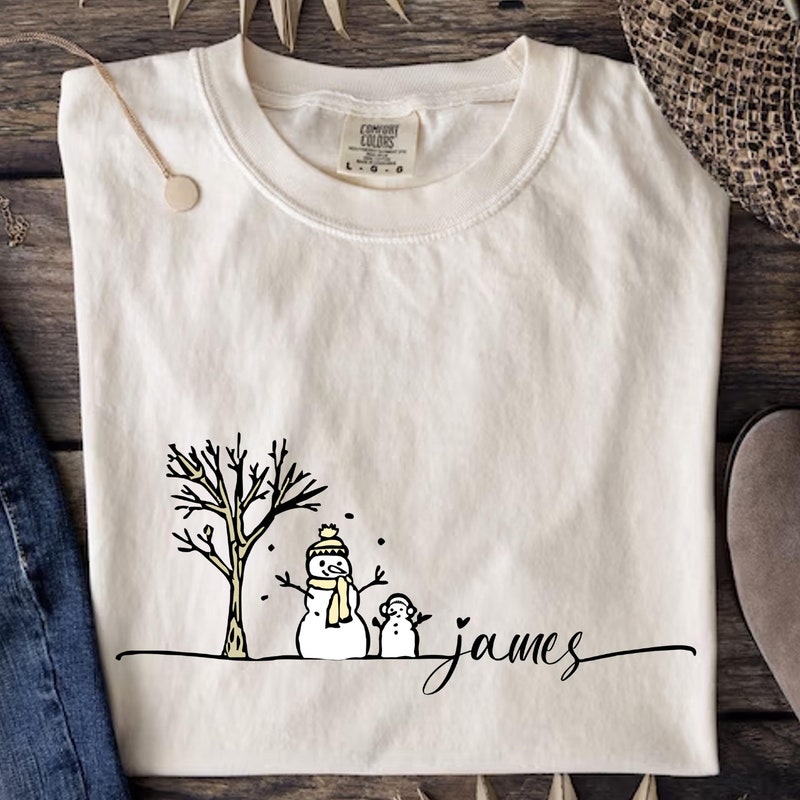 Snowman Shirt - Etsy