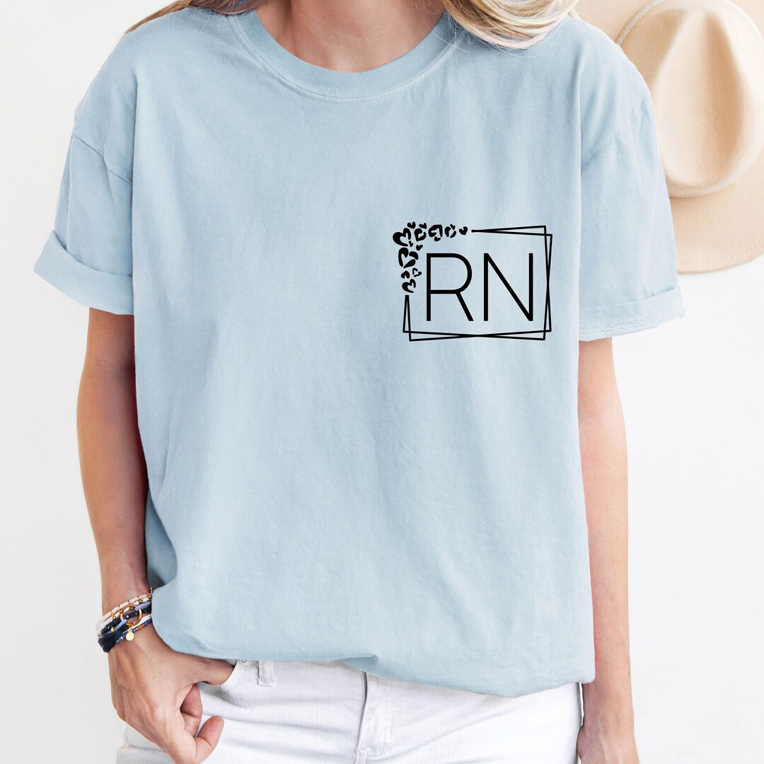 Comfort Colors® Nurse Shirt, RN T-shirt, Gift for Nurse, Nursing School ...