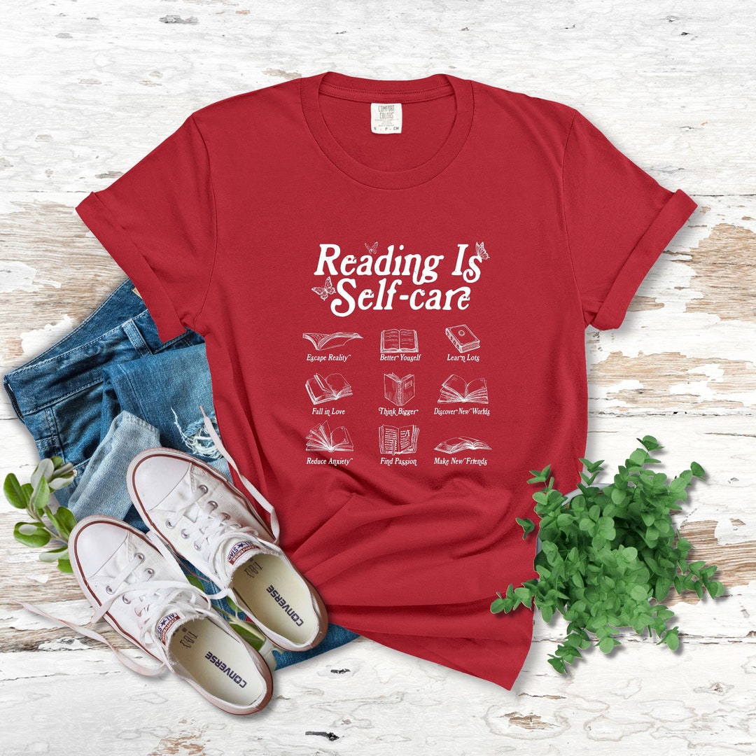 Comfort Colors® Reading İs Self-care Shirt, Reading Shirt, Back to ...