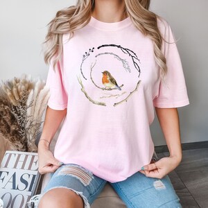 Comfort Colors® Bird T Shirt, Bird Lover Shirt, Nature Shirt, Cute Bird ...