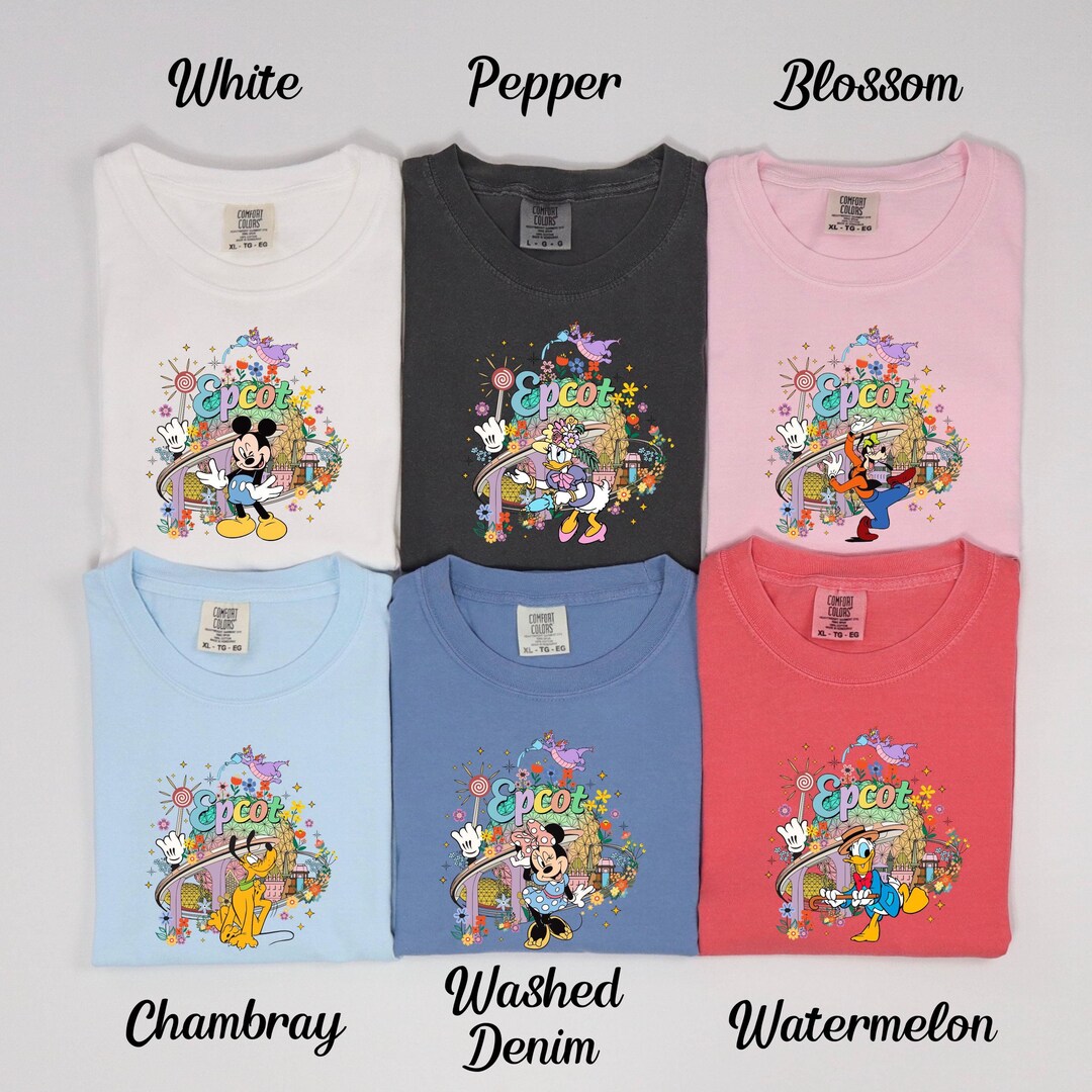 Comfort Colors® Disney Epcot Shirt, Family Matching Shirt, Vintage ...