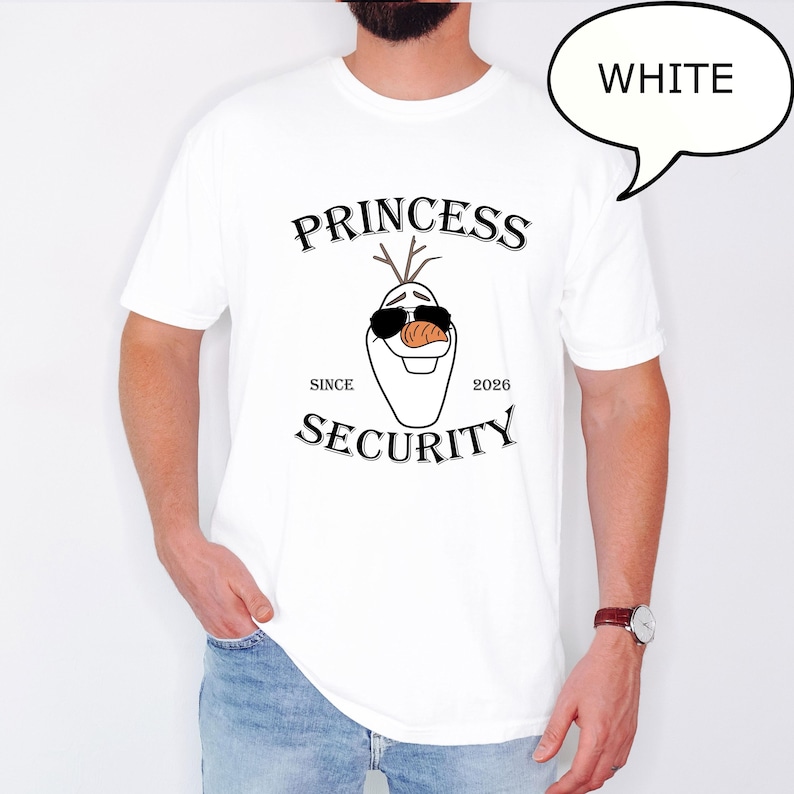 Comfort Colors® Frozen Princess Security T-shirt, Olaf Princess ...