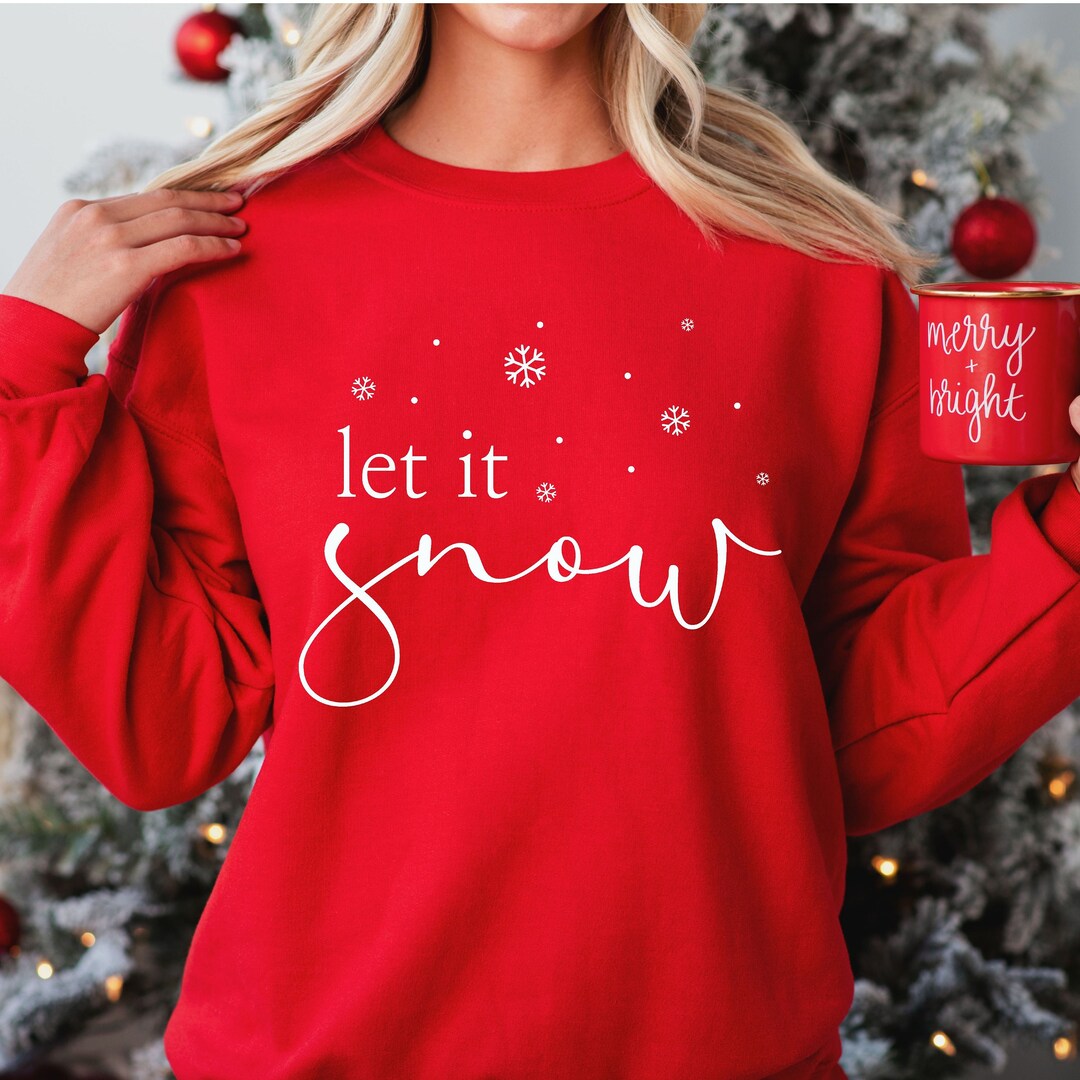 Comfort Colors® Let It Snow Shirt, Stylish Winter T-shirt, Funny ...