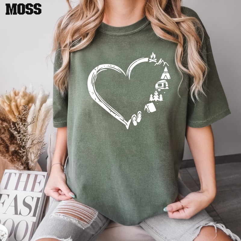 Camping Heart - Etsy
