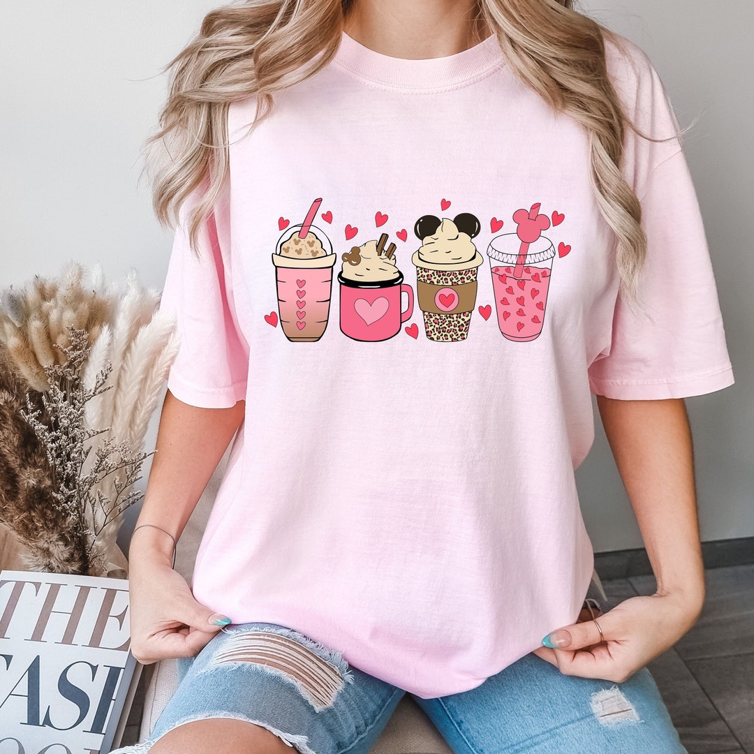 Comfort Colors® Valentines Day Latte Shirt, Valentine Coffee T-shirt ...