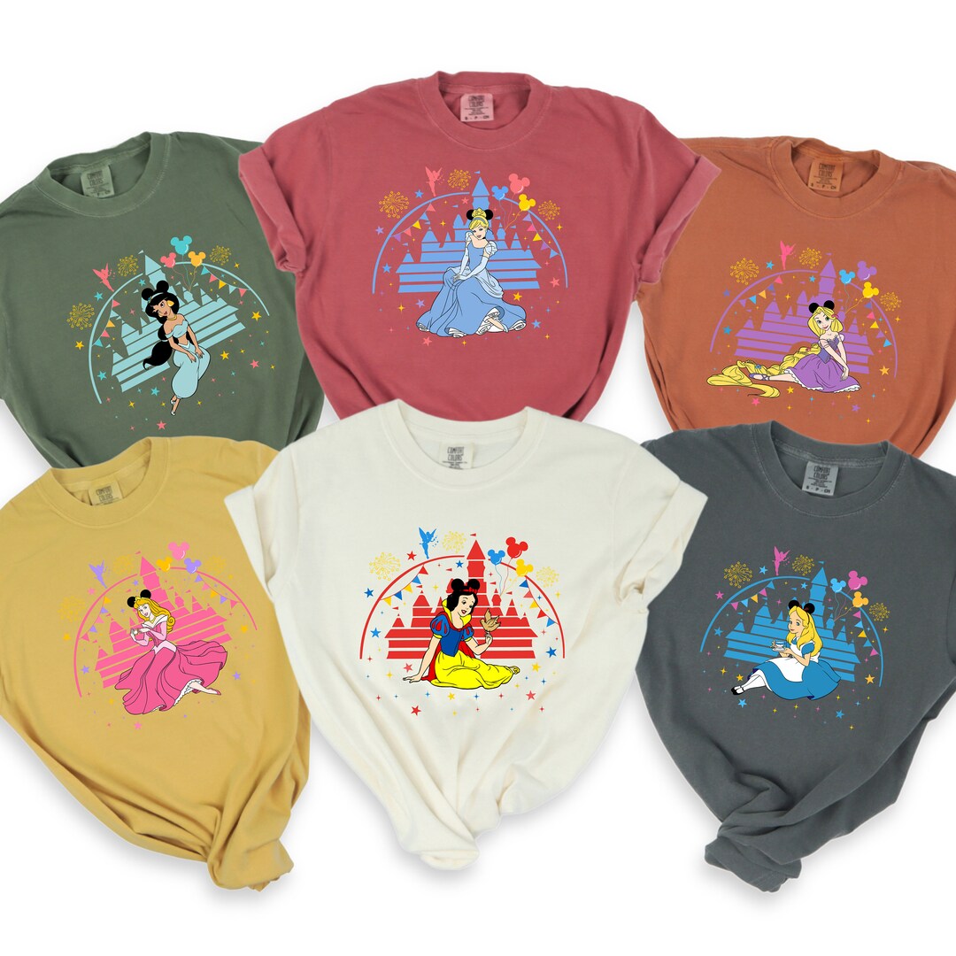 Comfort Colors® Disney Princess Birthday T-shirt, Gift for Birthday ...