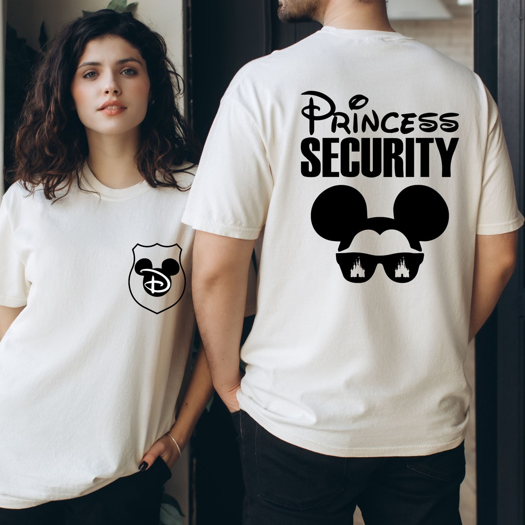 Comfort Colors® Dad Princess Security Shirt, Back and Front Shirt ...