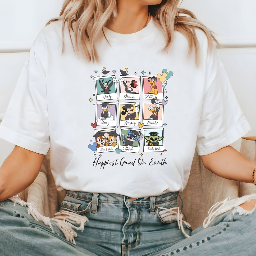 Comfort Colors® Mickey and Friends Graduation Shirt, Happiest Grad Tee ...