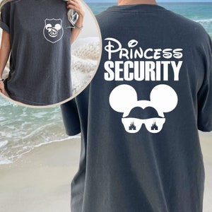 Comfort Colors® Dad Princess Security Shirt, Back and Front Shirt ...