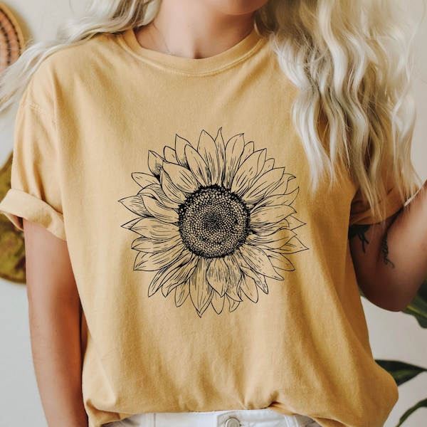 Sunflower Shirt - Etsy