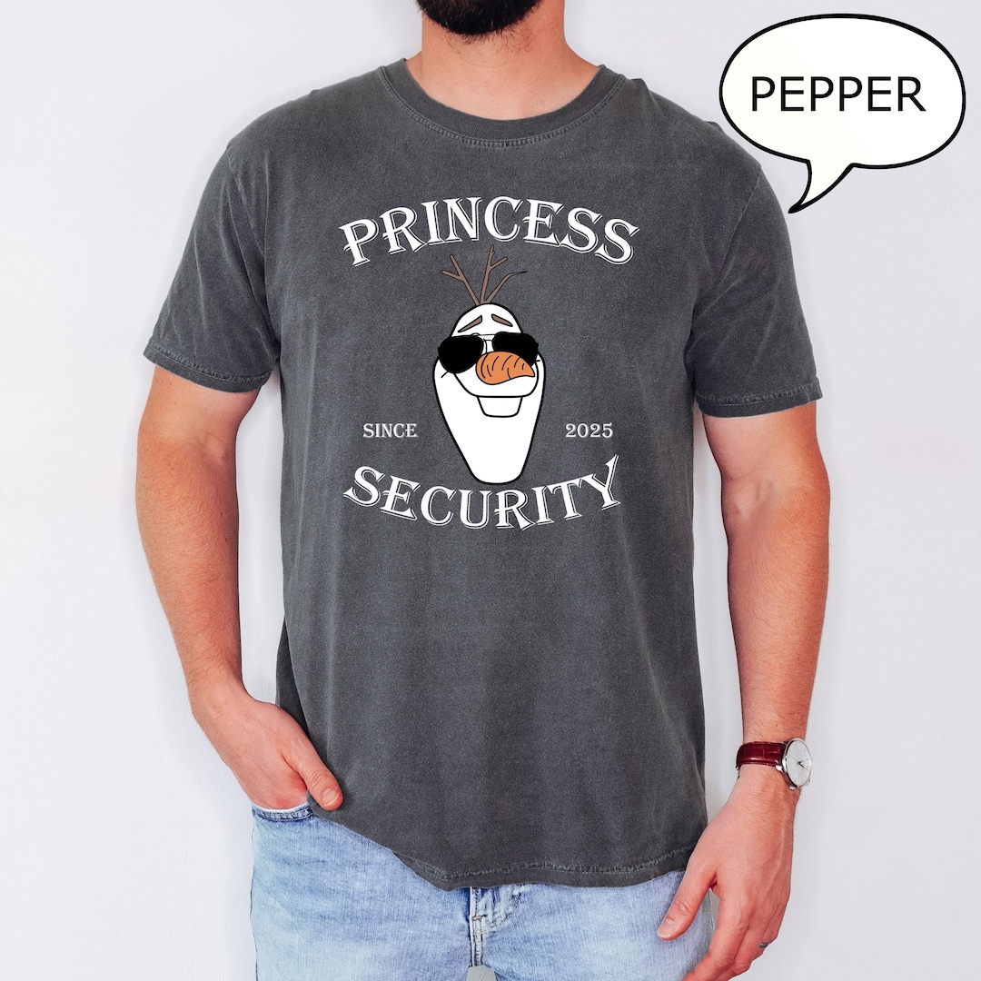 Comfort Colors® Frozen Princess Security T-shirt, Olaf Princess ...