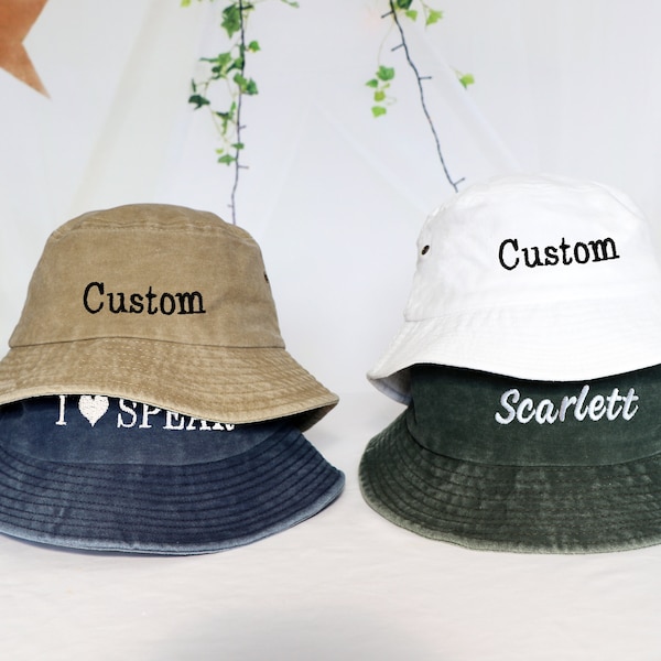Custom Bucket Hat - Etsy