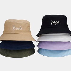 Custom Bucket Hat,personalized Bucket Hats,bridesmaid Gifts,bucket Hats ...