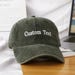Custom Text Embroidered Baseball Cap,adjustable Hat, Dad Hat ...
