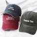 Custom Text Embroidered Baseball Cap,adjustable Hat, Dad Hat ...