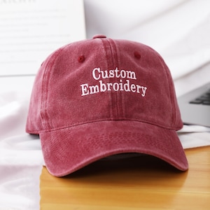 Add Name or Text to Back or Side of Baseball Cap,back of Hat Embroidery ...