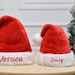 Customized Santa Hat,custom Christmas Hats,personalized Christmas Hat ...