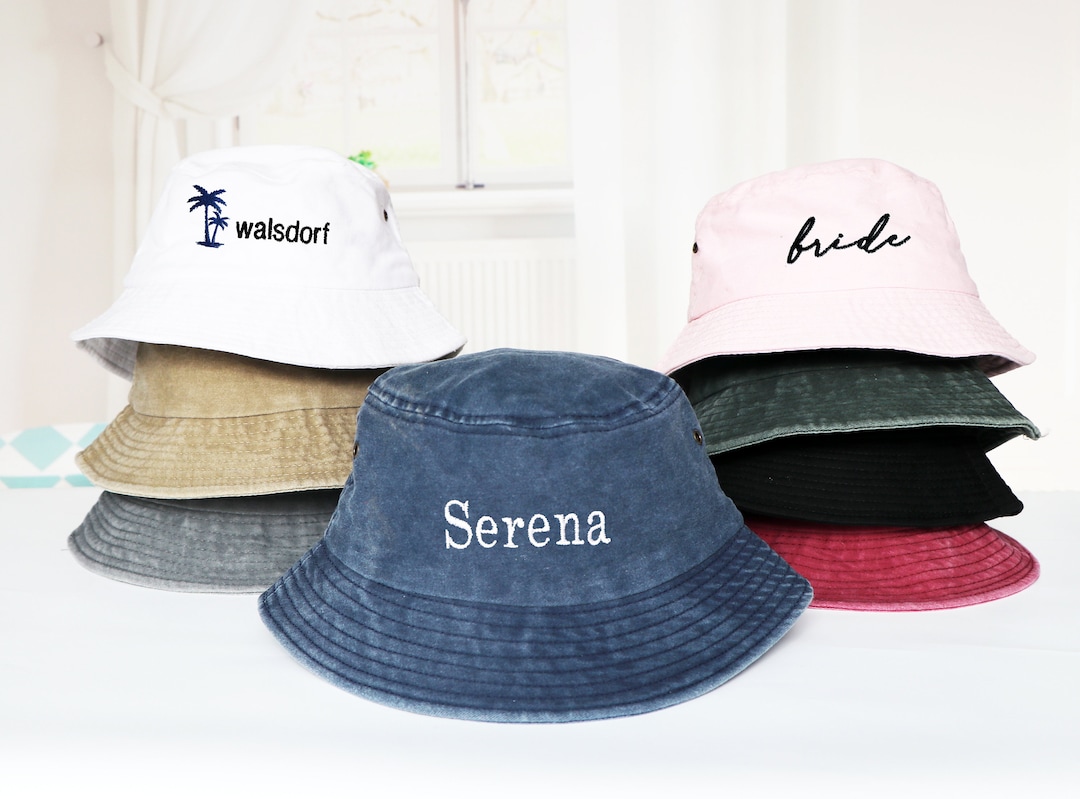 Personalized Embroidered Bucket Hat,customized Summer Hat,maid of Honor ...