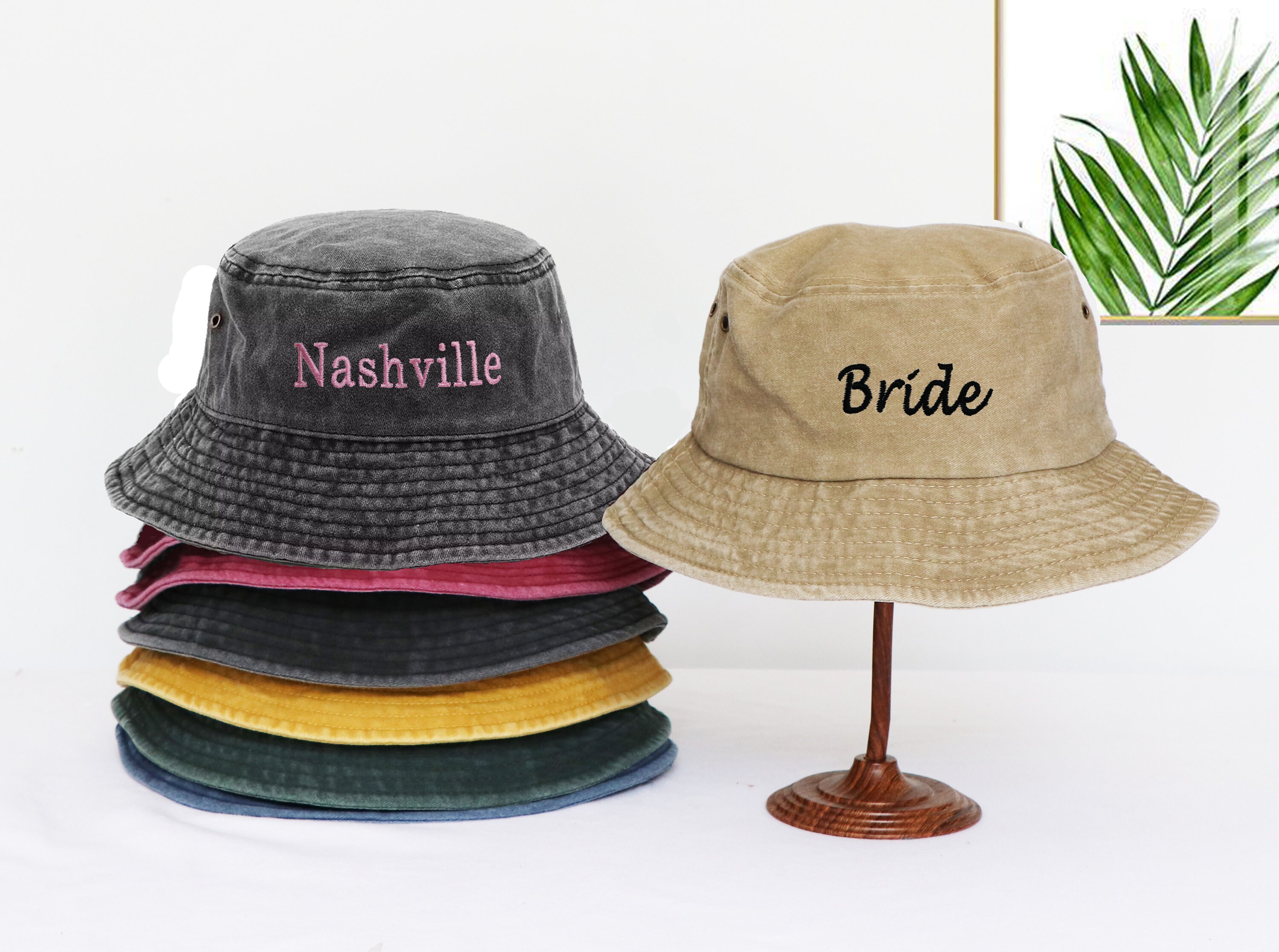 Personalized Embroidered Bucket Hat,customized Summer Hat,maid of Honor ...